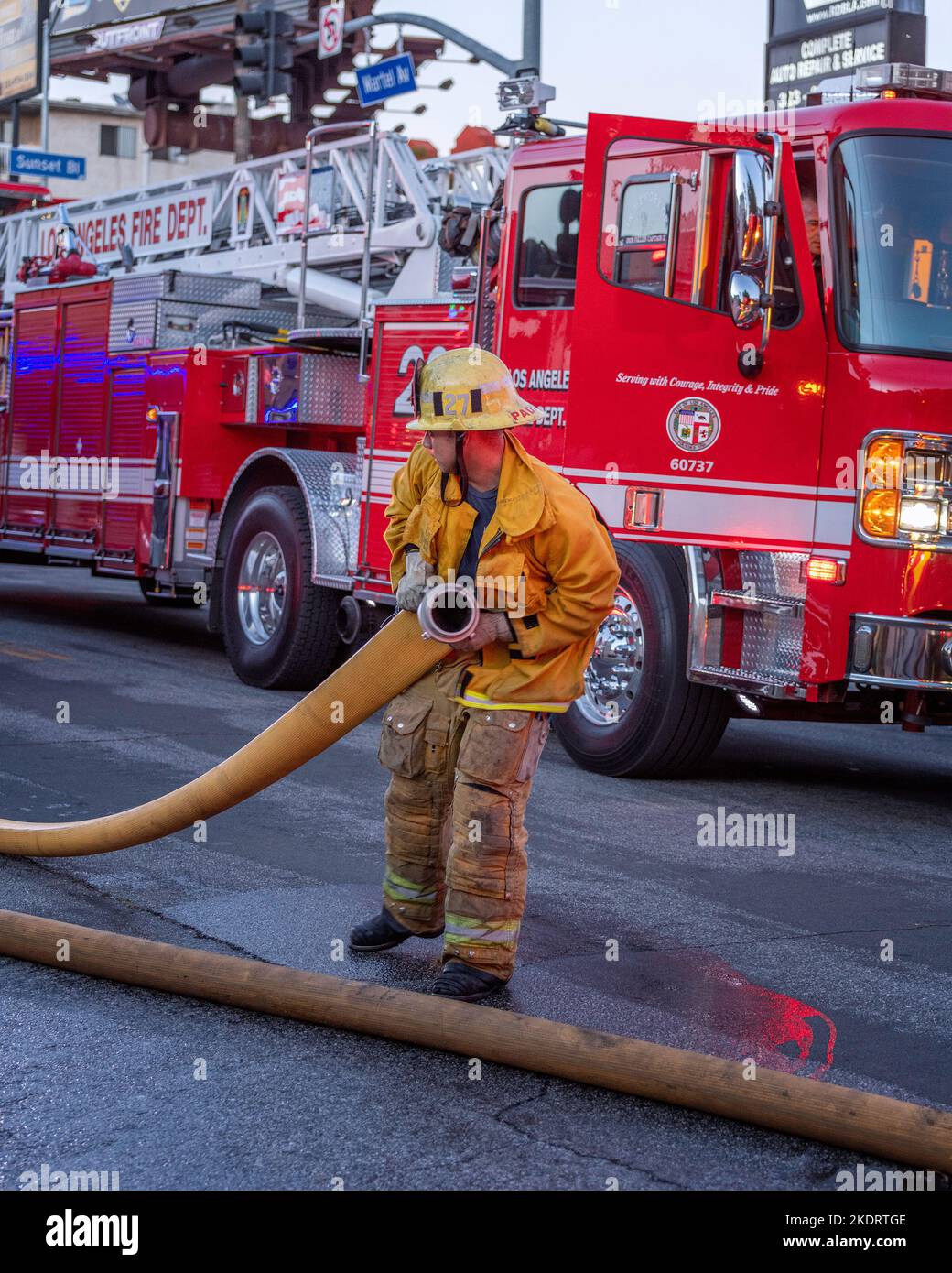 Los Angeles, CA, USA – November 3, 2022: Los Angeles Fire Department ...