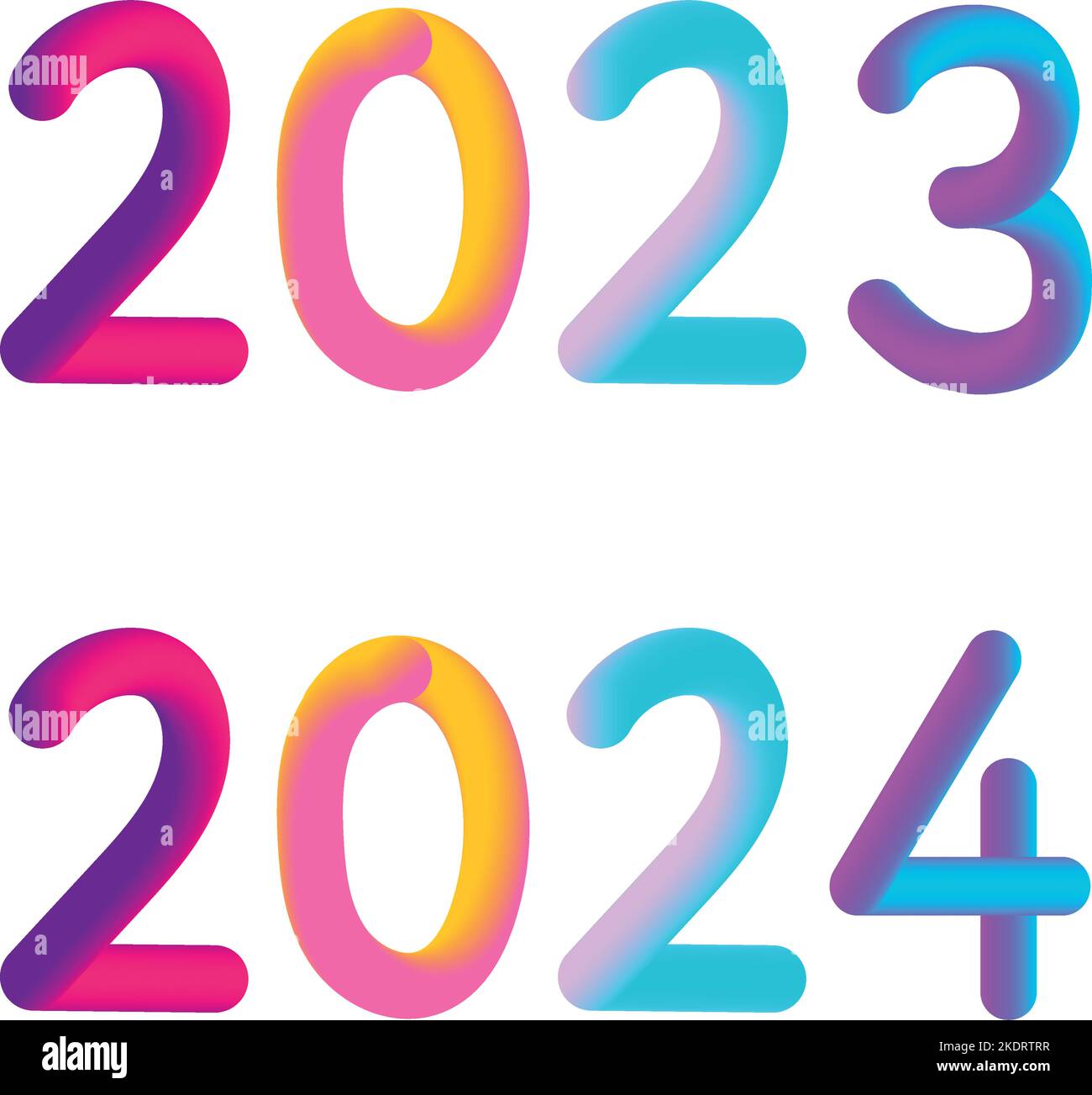2023 golden numbers Cut Out Stock Images & Pictures - Alamy