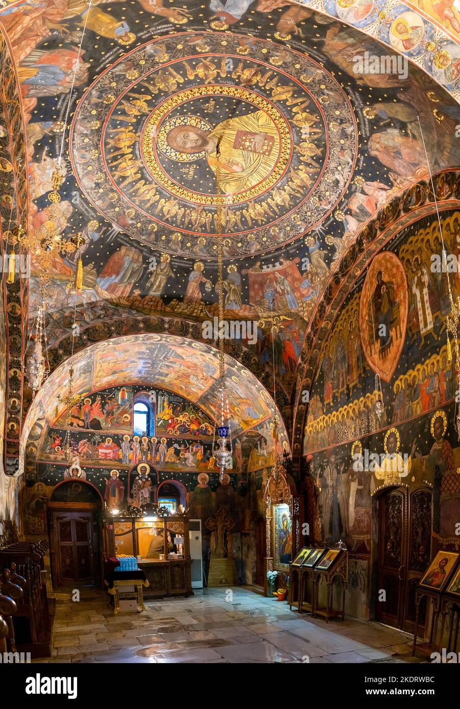Bachkovo, Bulgaria - 28 October, 2022: interior view of the Church of ...