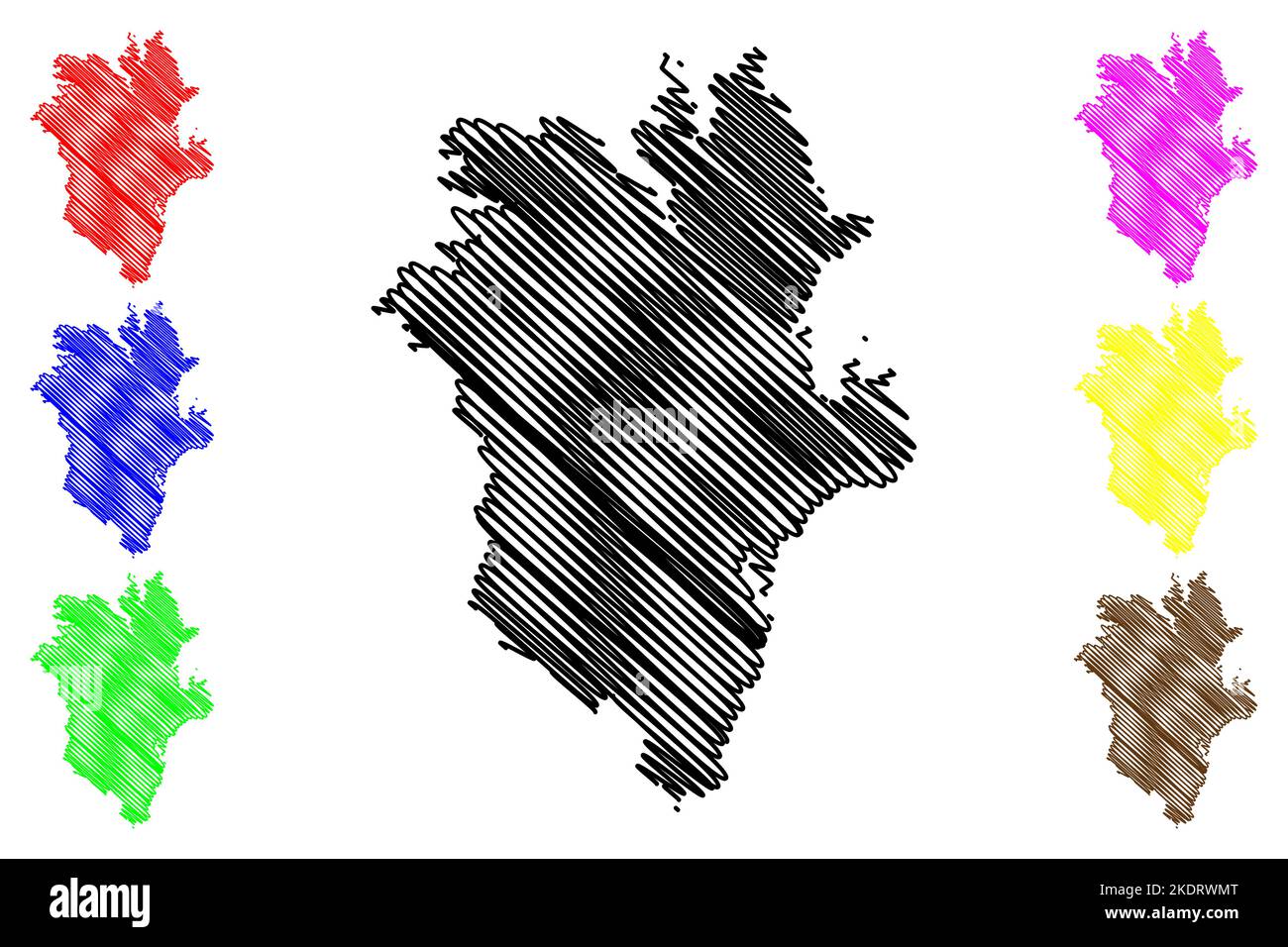 Nagashima island (Japan, East Asia, Japanese archipelago) map vector ...