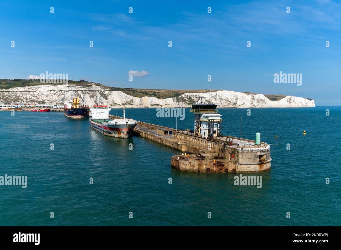 Dover, United Kingdom - 11 September, 2022:freight ships on the docks ...