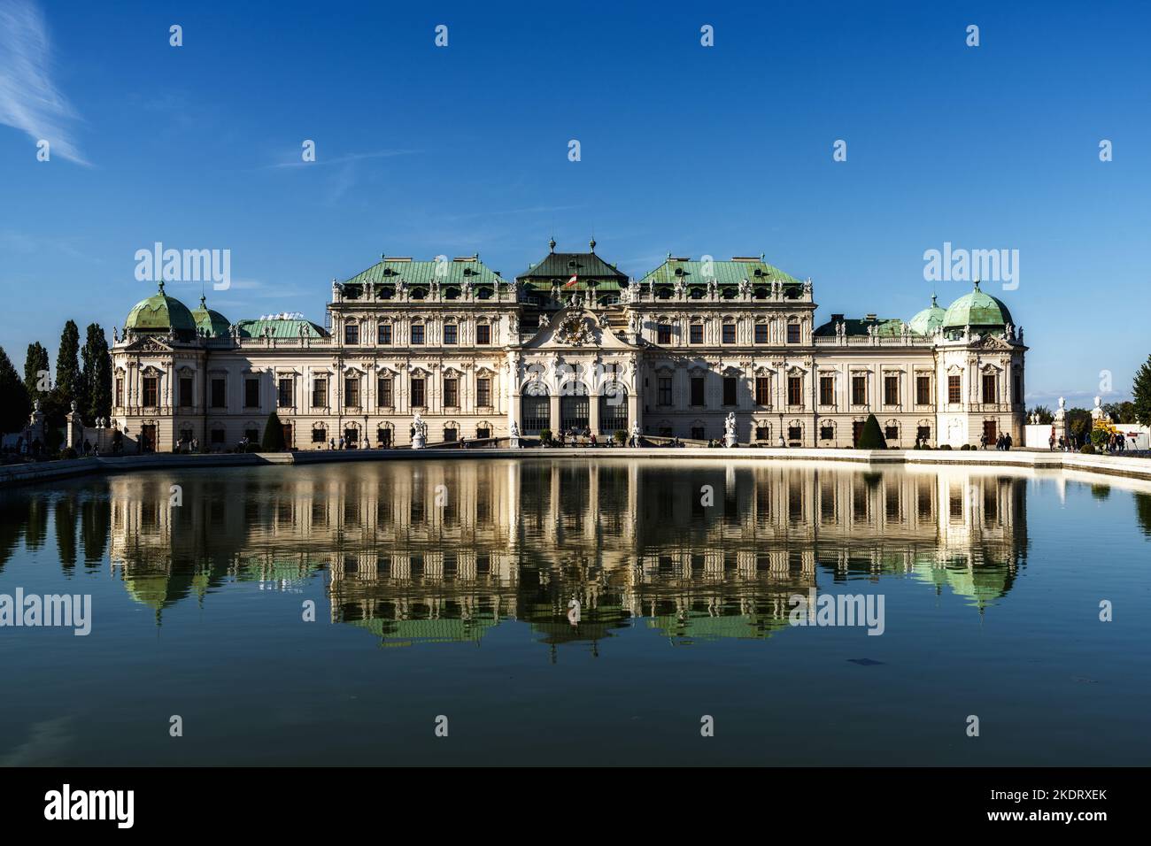 Vienna, Austria - 22 September, 2022: view of the Upper Belvedere ...