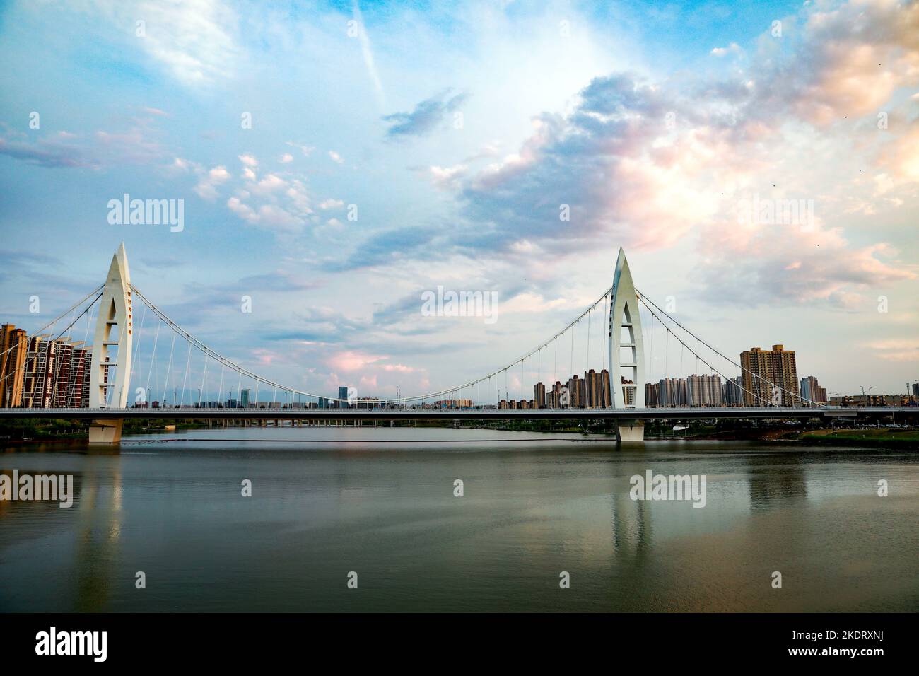 Buildings buildings and urban roads no one bridge hi-res stock ...