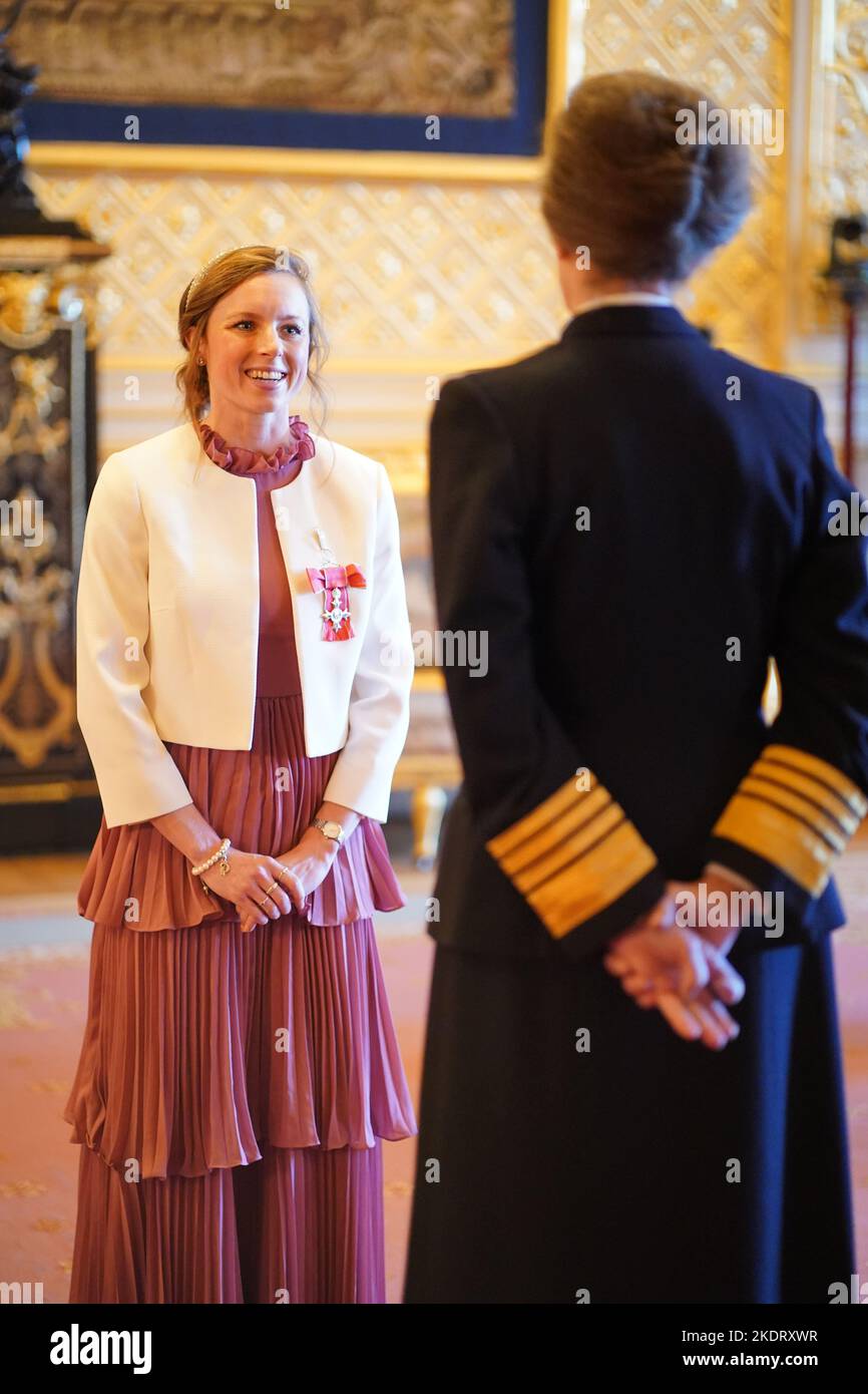 Miss Georgia Taylor-Brown, from Leeds, is made a Member of the Order of ...