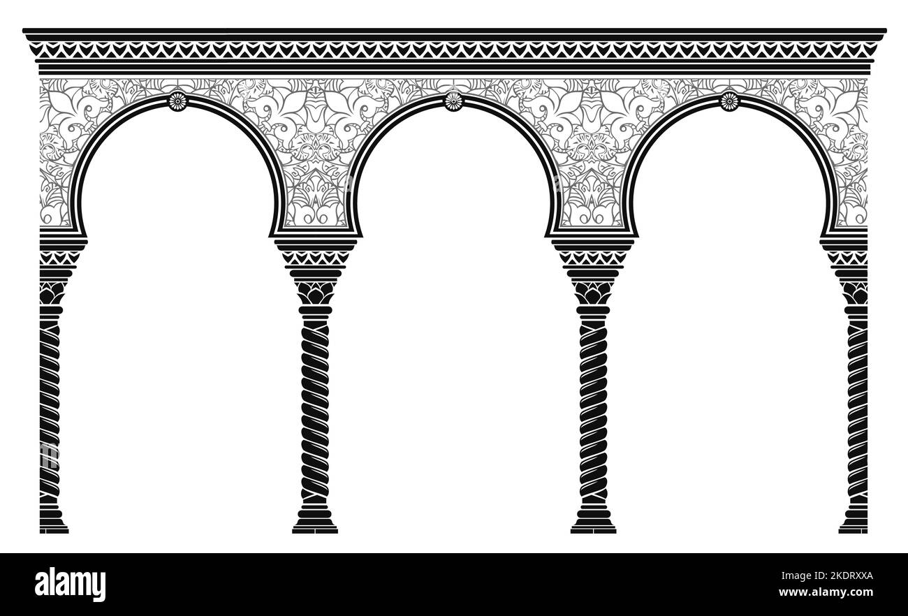 Arched entrance old building Cut Out Stock Images & Pictures - Alamy