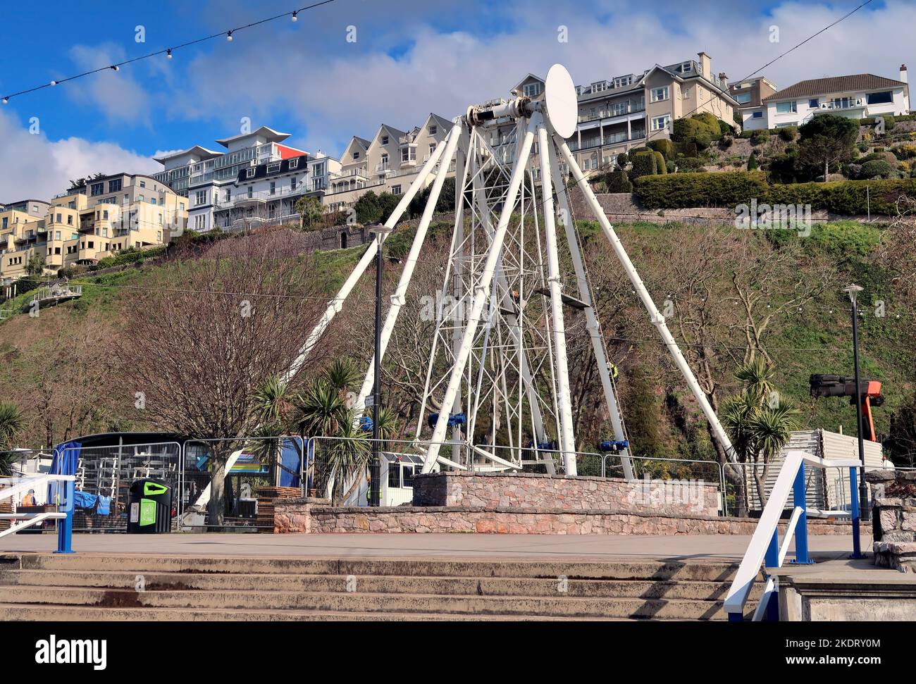 Big Wheel under construction at Torquay, South Devon Stock Photo - Alamy