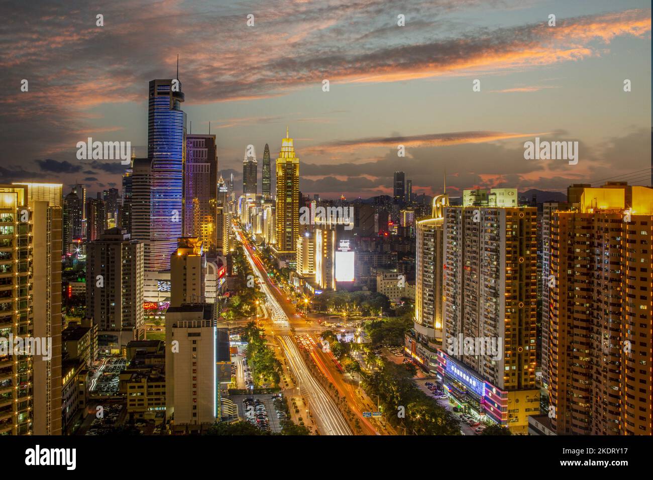 Shenzhen city center scenery hi-res stock photography and images - Alamy