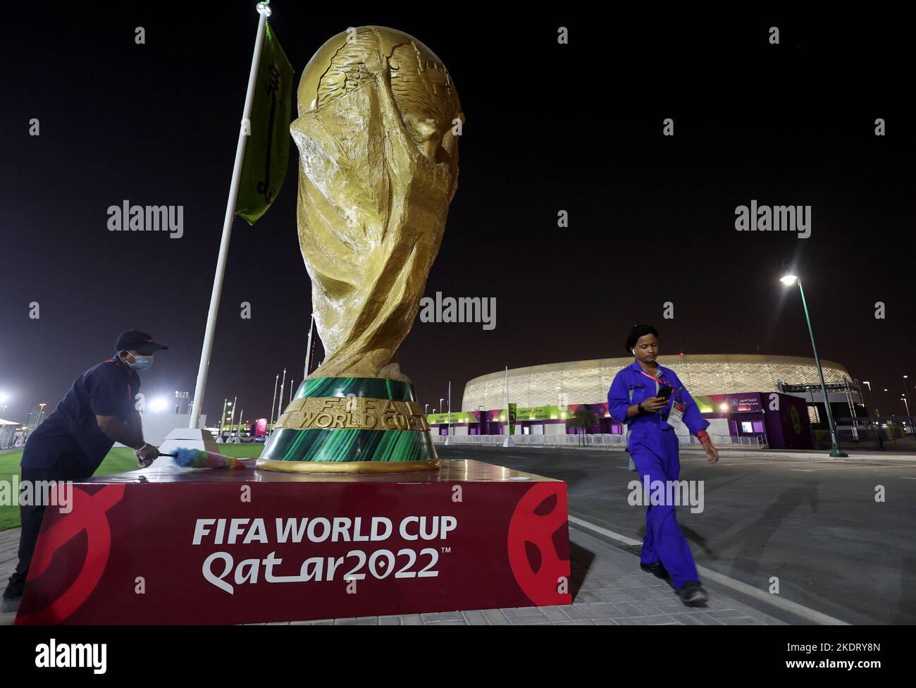 Qatar world cup trophy hi-res stock photography and images - Alamy
