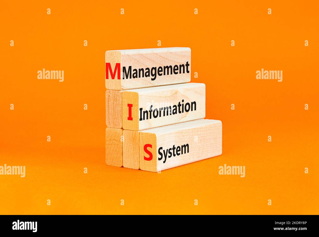 MIS management information system symbol. Concept words MIS management ...