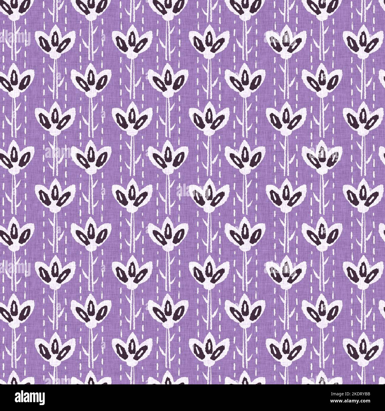 Gender neutral purple botanical foliage seamless raster background ...