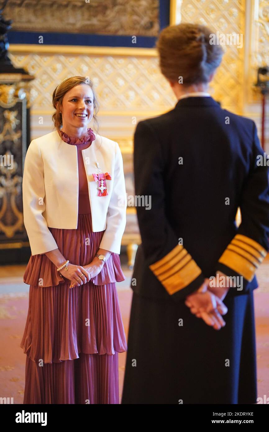 Miss Georgia Taylor-Brown, from Leeds, is made a Member of the Order of ...