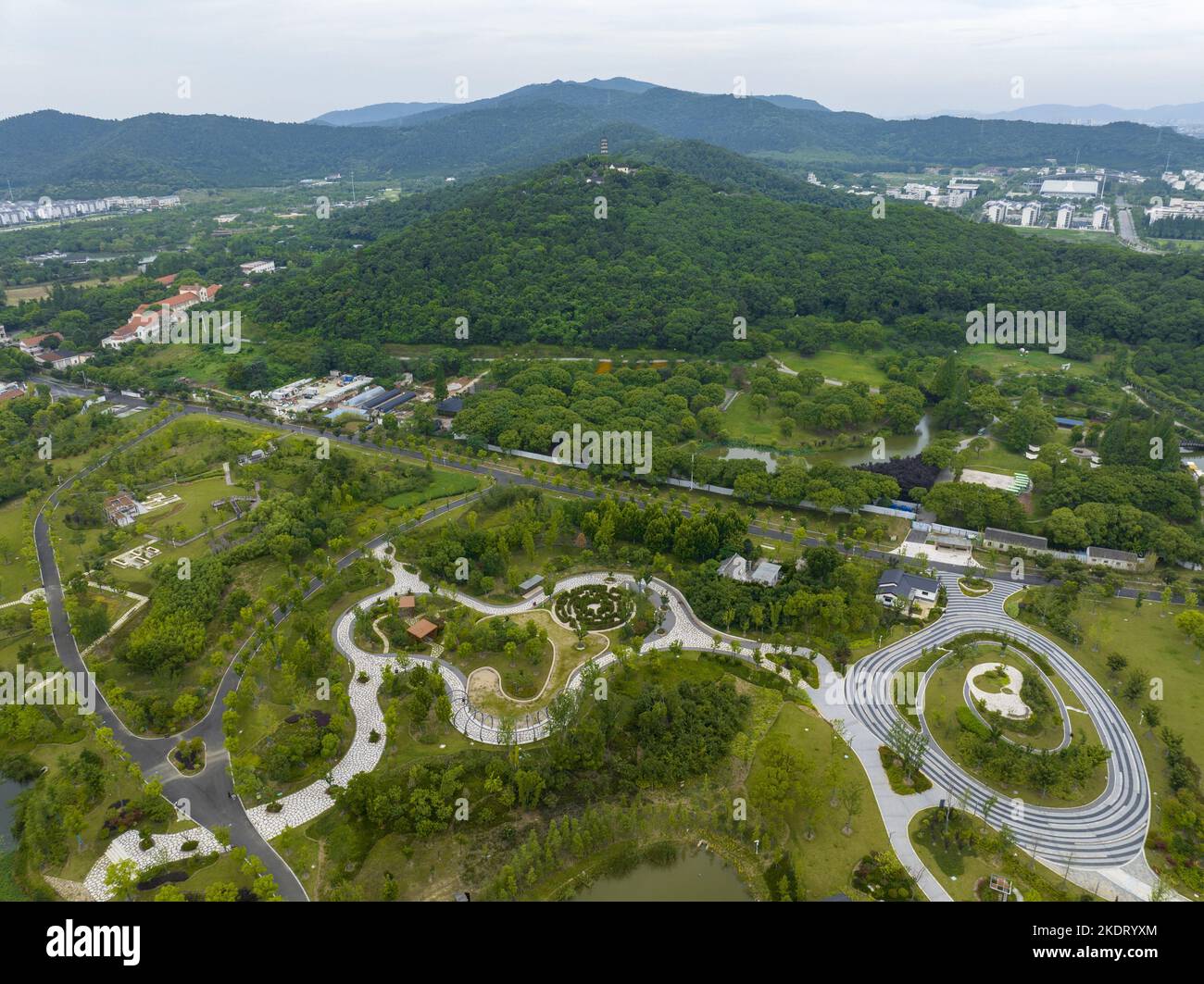Jiangsu wuzhong district in suzhou, east taihu lake city architecture ...