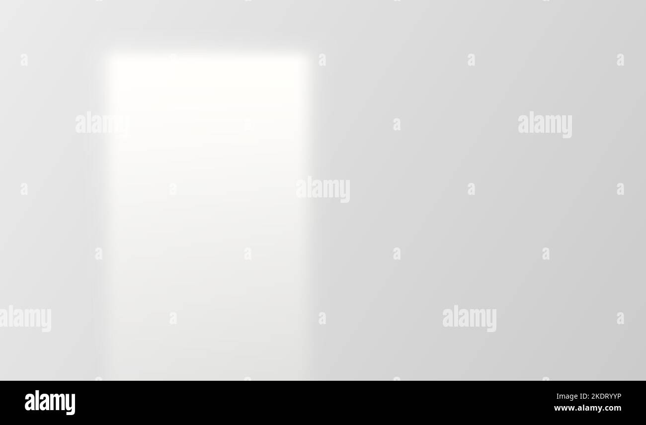 Sunlight on a gray wall, sunbeams in a room, sunny day scene for ...