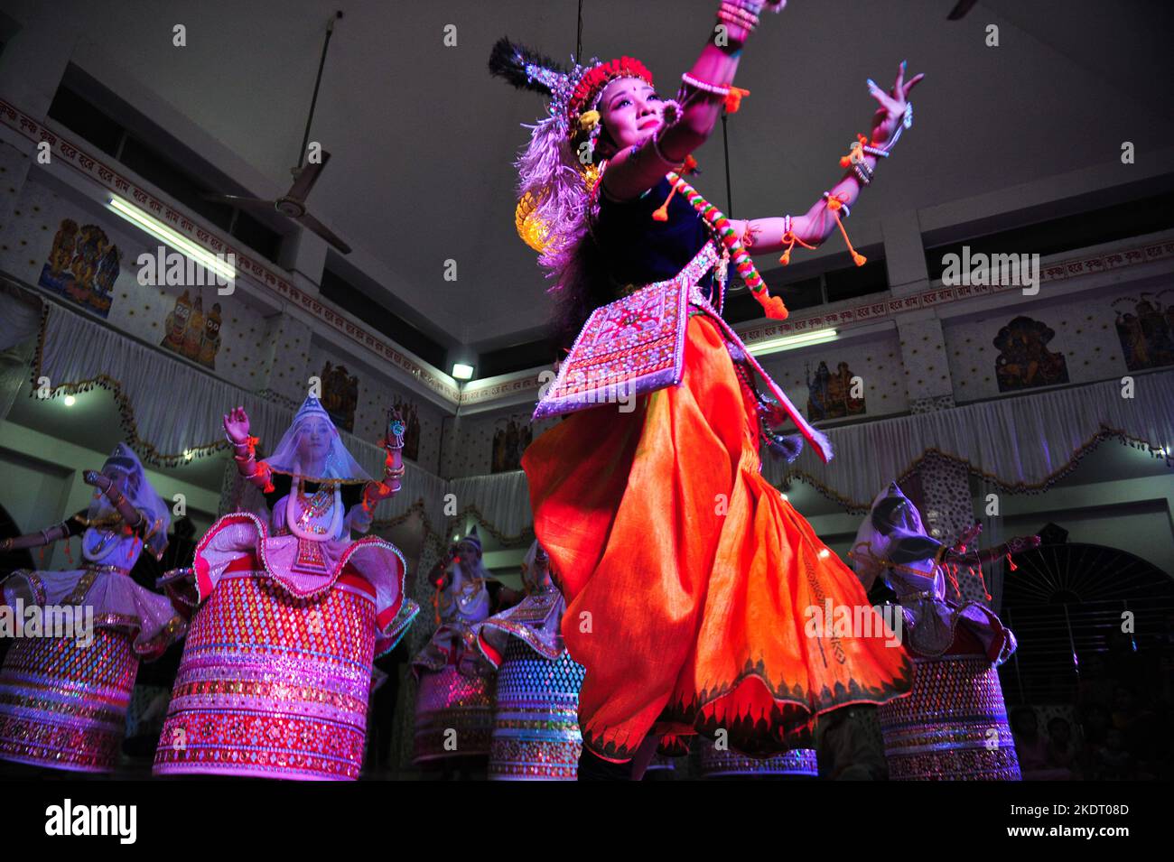 Nov 07,2022- Sylhet, Bangladesh: Manipuri Girls attire herself as Gopi ...