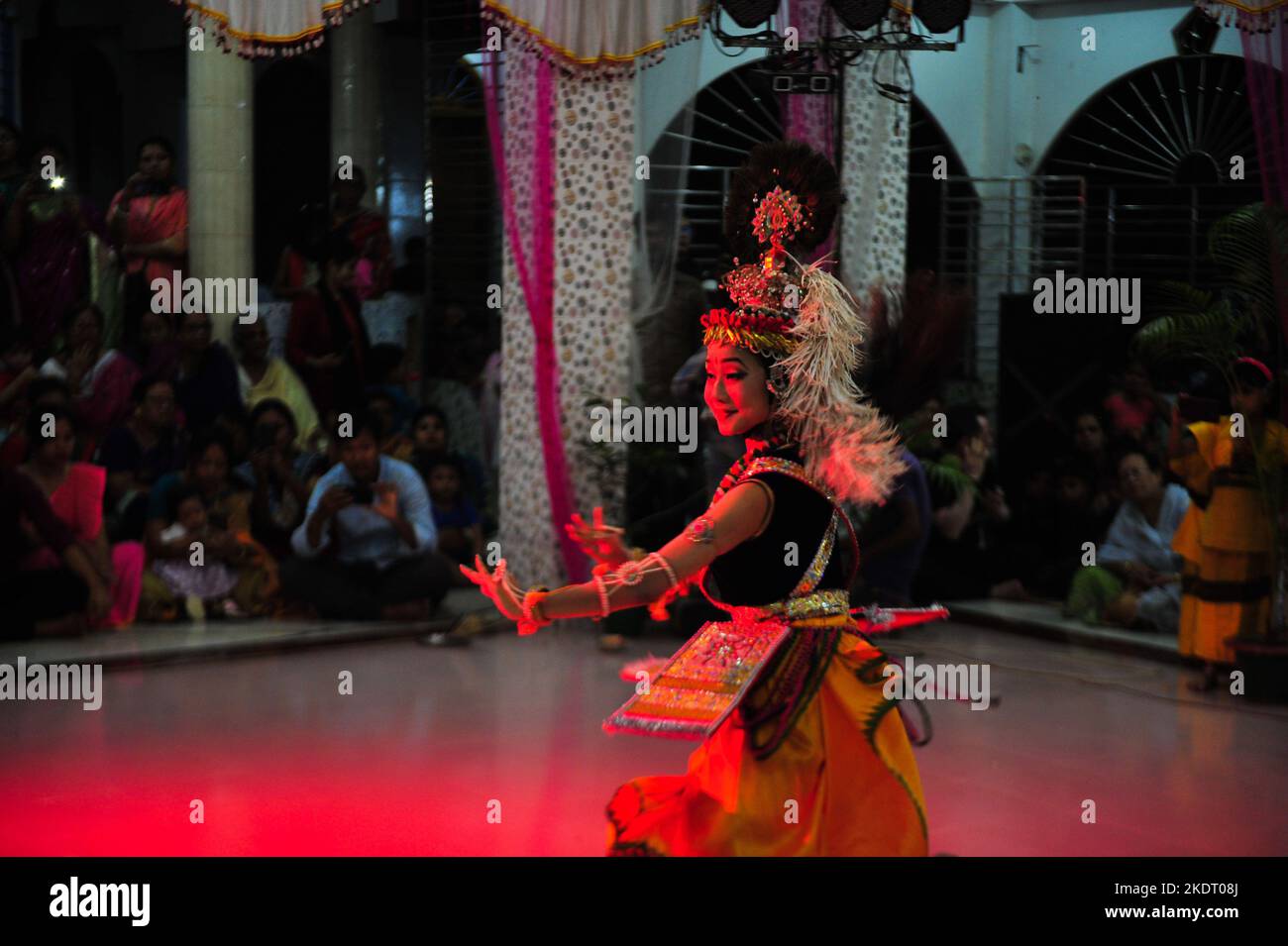 Nov 07,2022- Sylhet, Bangladesh: Manipuri Girls attire herself as Gopi ...