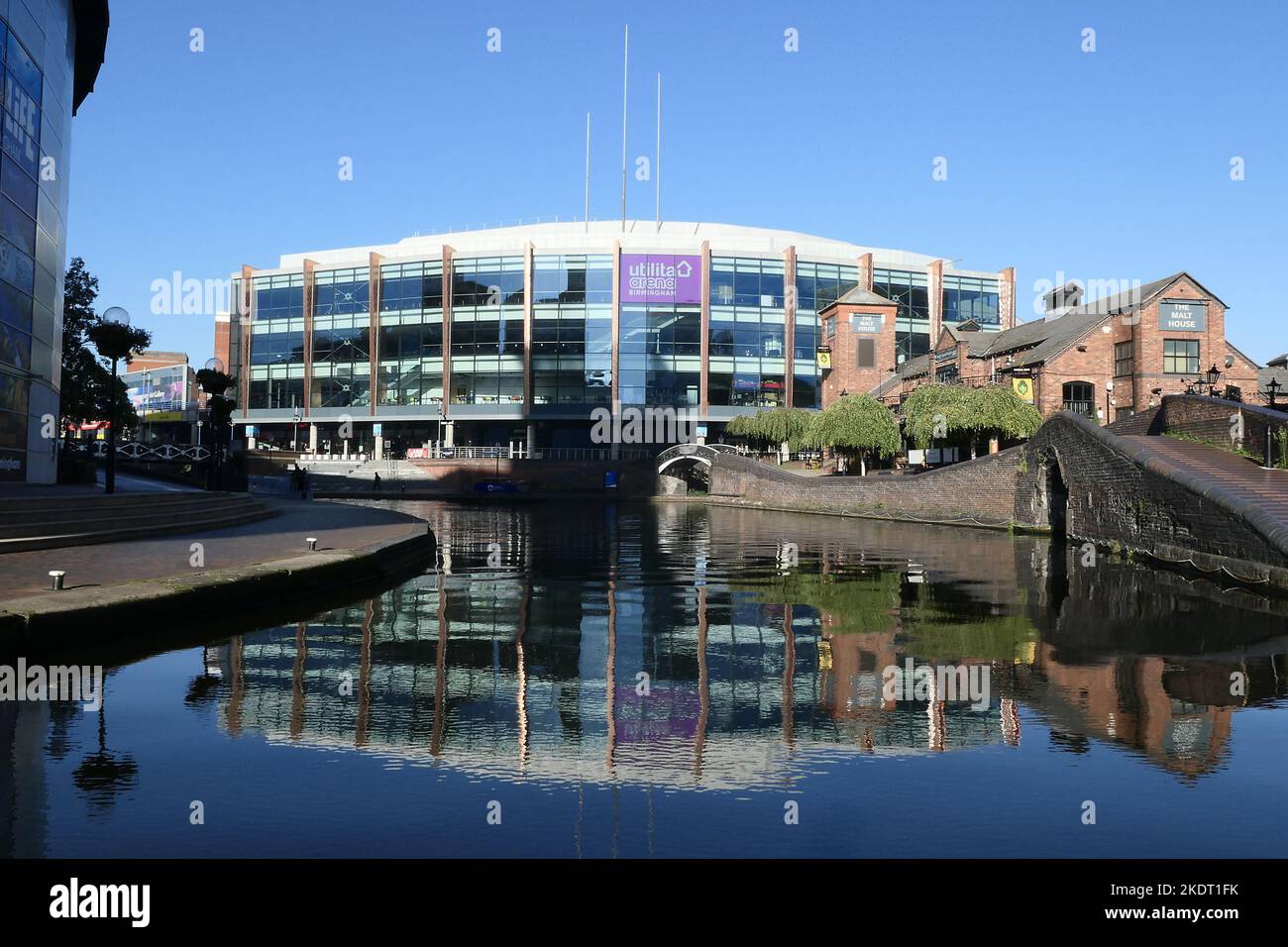 Utilita Arena seen from the Cambrian Wharf, Birmingham Stock Photo - Alamy