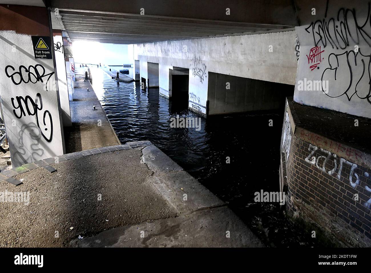 Underground on canal on Birmingham ring Stock Photo - Alamy