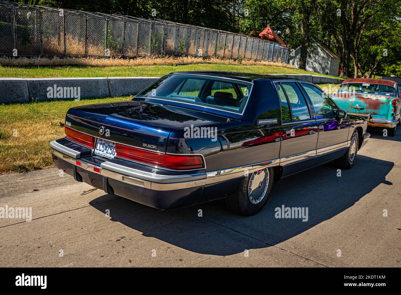 Des Moines, IA - July 02, 2022: High perspective rear corner view of a ...