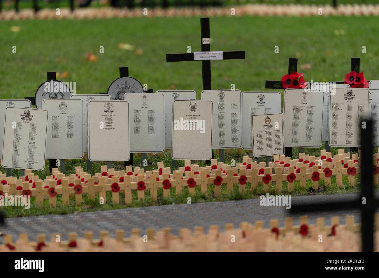London, UK. 8th Nov, 2022. The Westminster Abbey Field of Remembrance ...