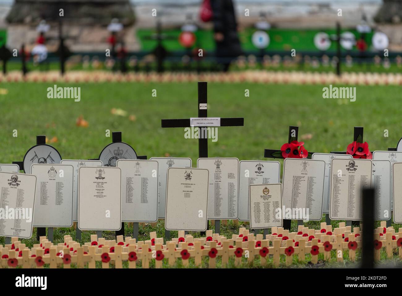 London, UK. 8th Nov, 2022. The Westminster Abbey Field of Remembrance ...