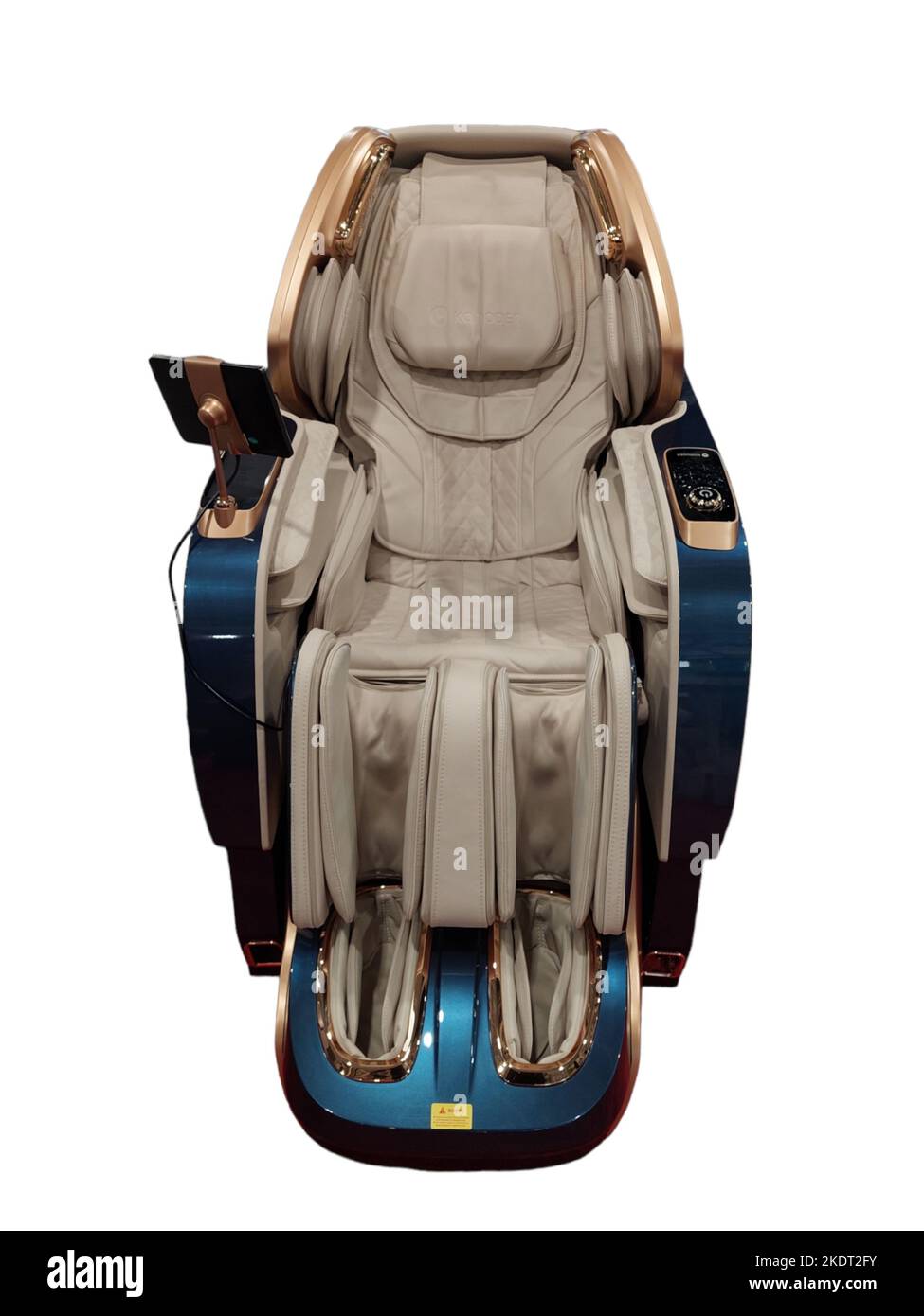 Modern massage chair isolated on white background Stock Photo - Alamy