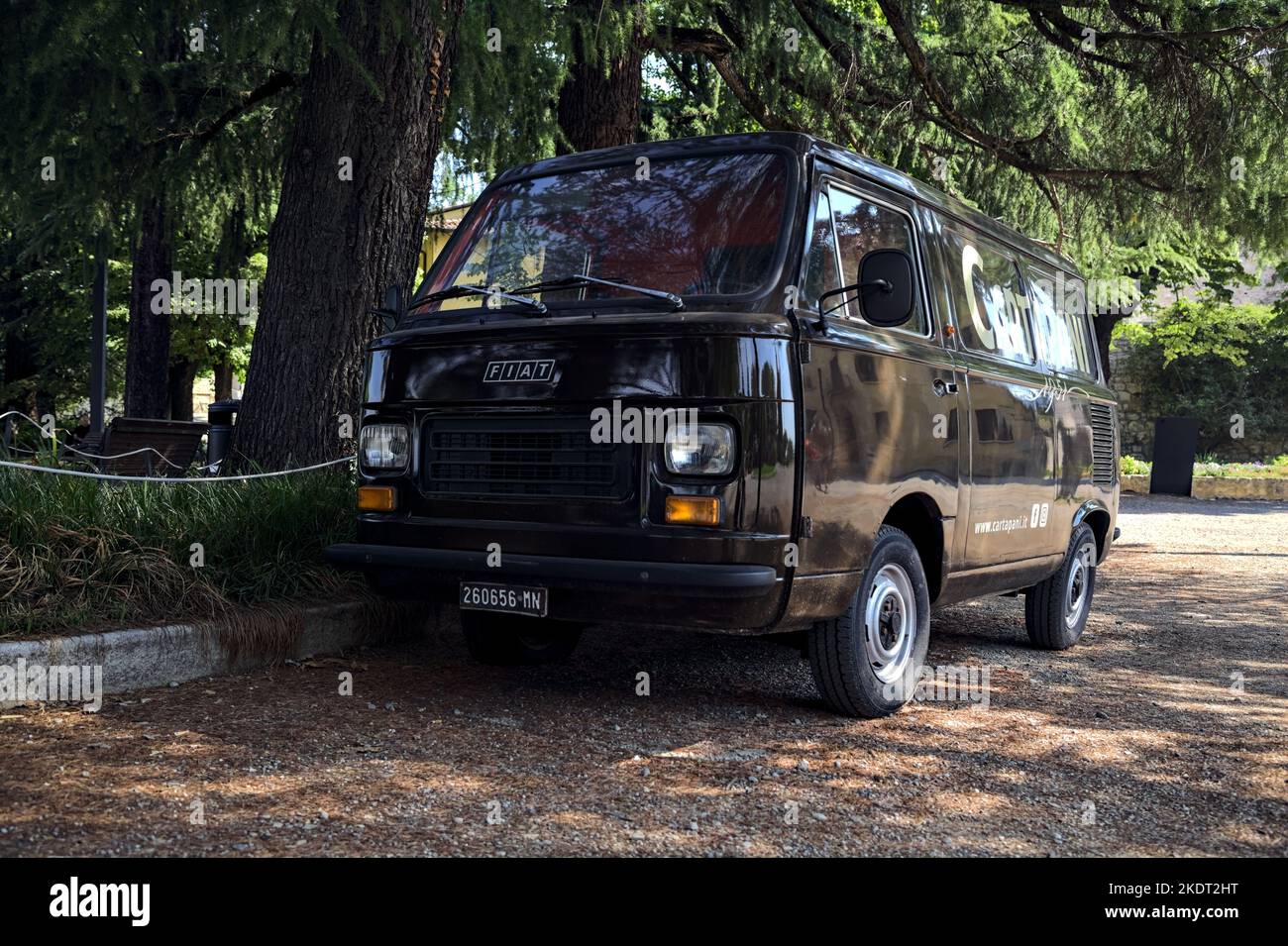 Old Fiat 900T van parked in the shade Stock Photo - Alamy