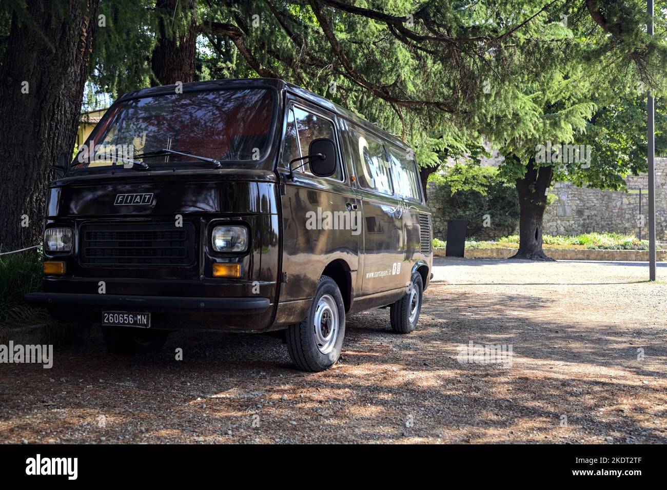 Old Fiat 900T van parked in the shade Stock Photo - Alamy