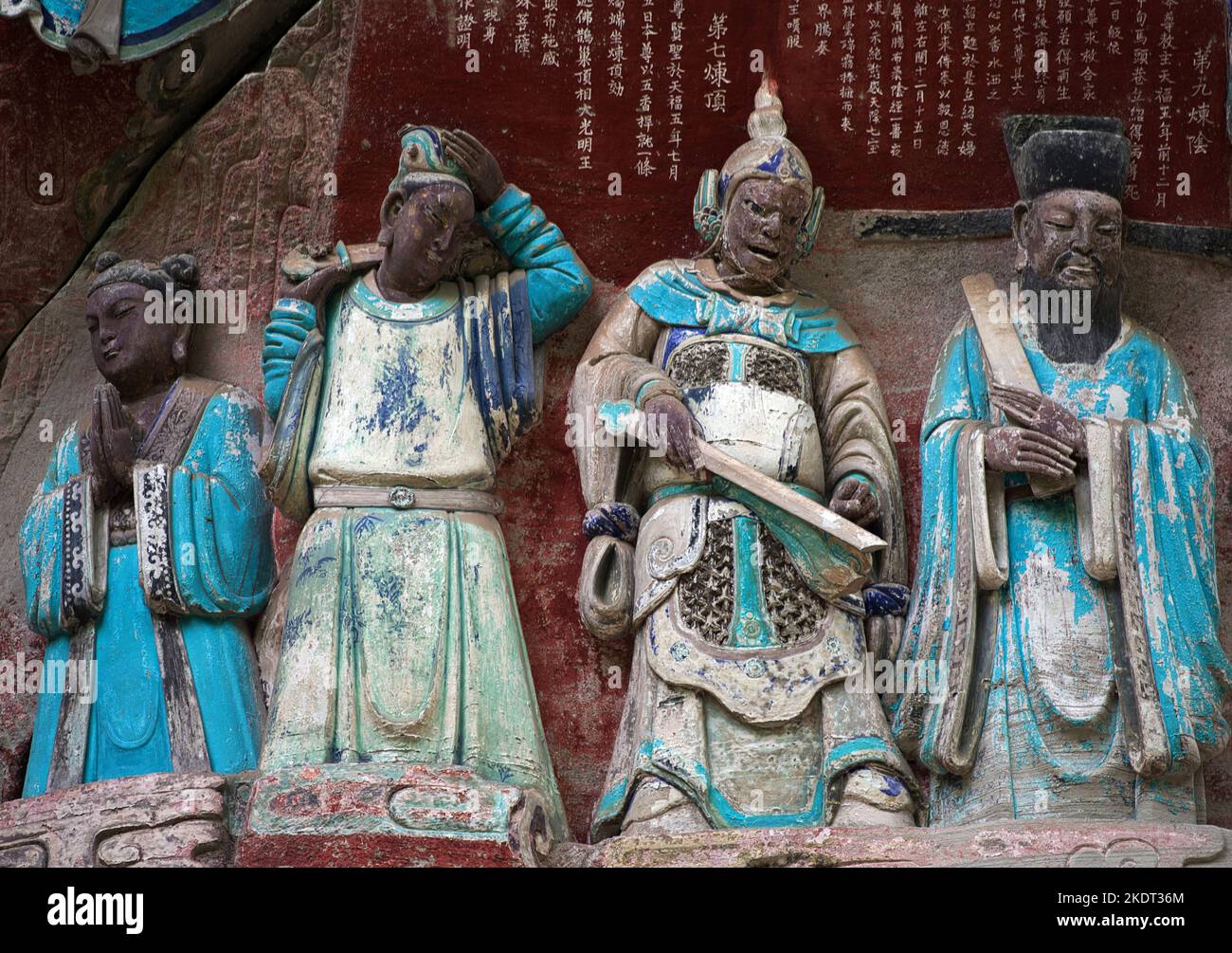 Chongqing dazu grottoes Stock Photo - Alamy