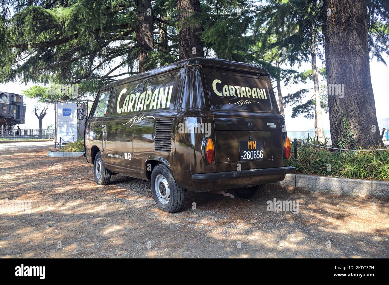 Old Fiat 900T van parked in the shade Stock Photo - Alamy