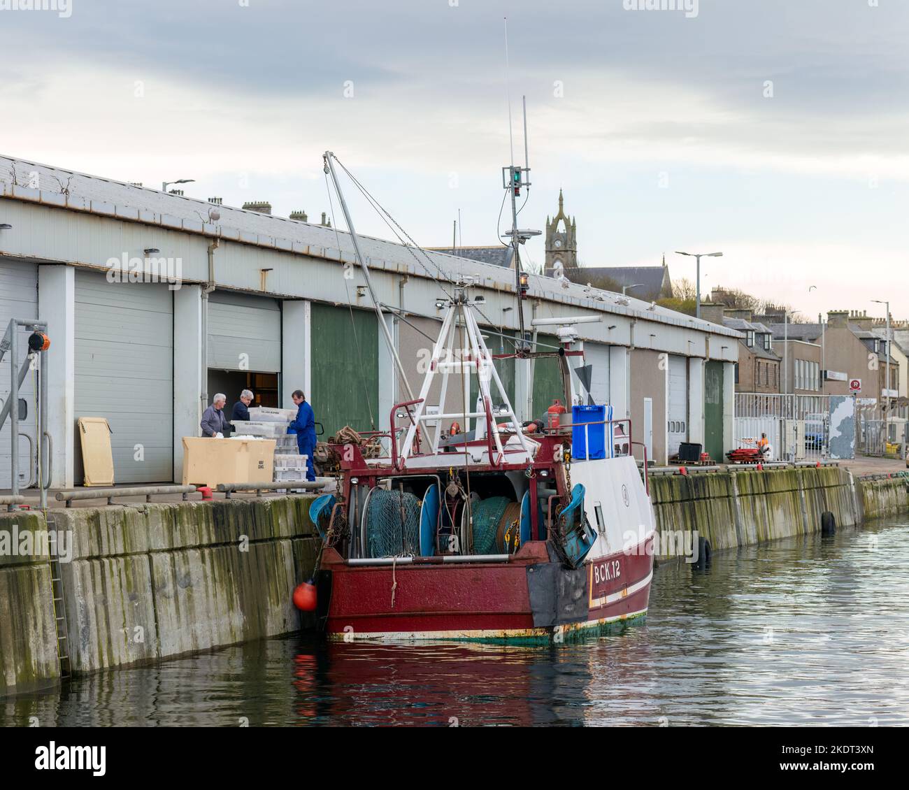 8 November 2022. Buckie, Moray, Scotland. This is Fishing Boats landing ...