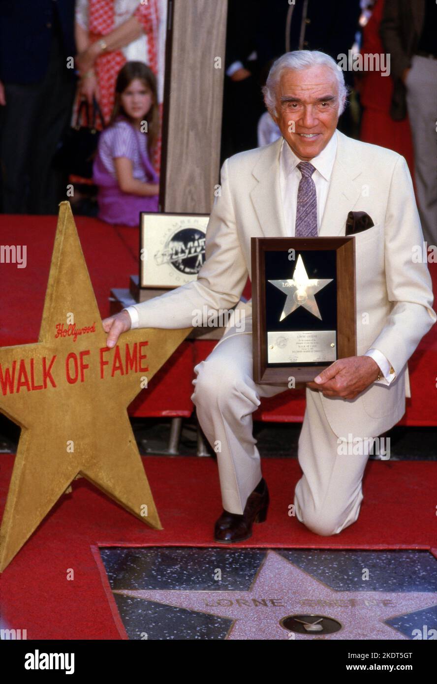 Lorne Greene receives a Star On The Hollywood Walk Of Fame on February ...