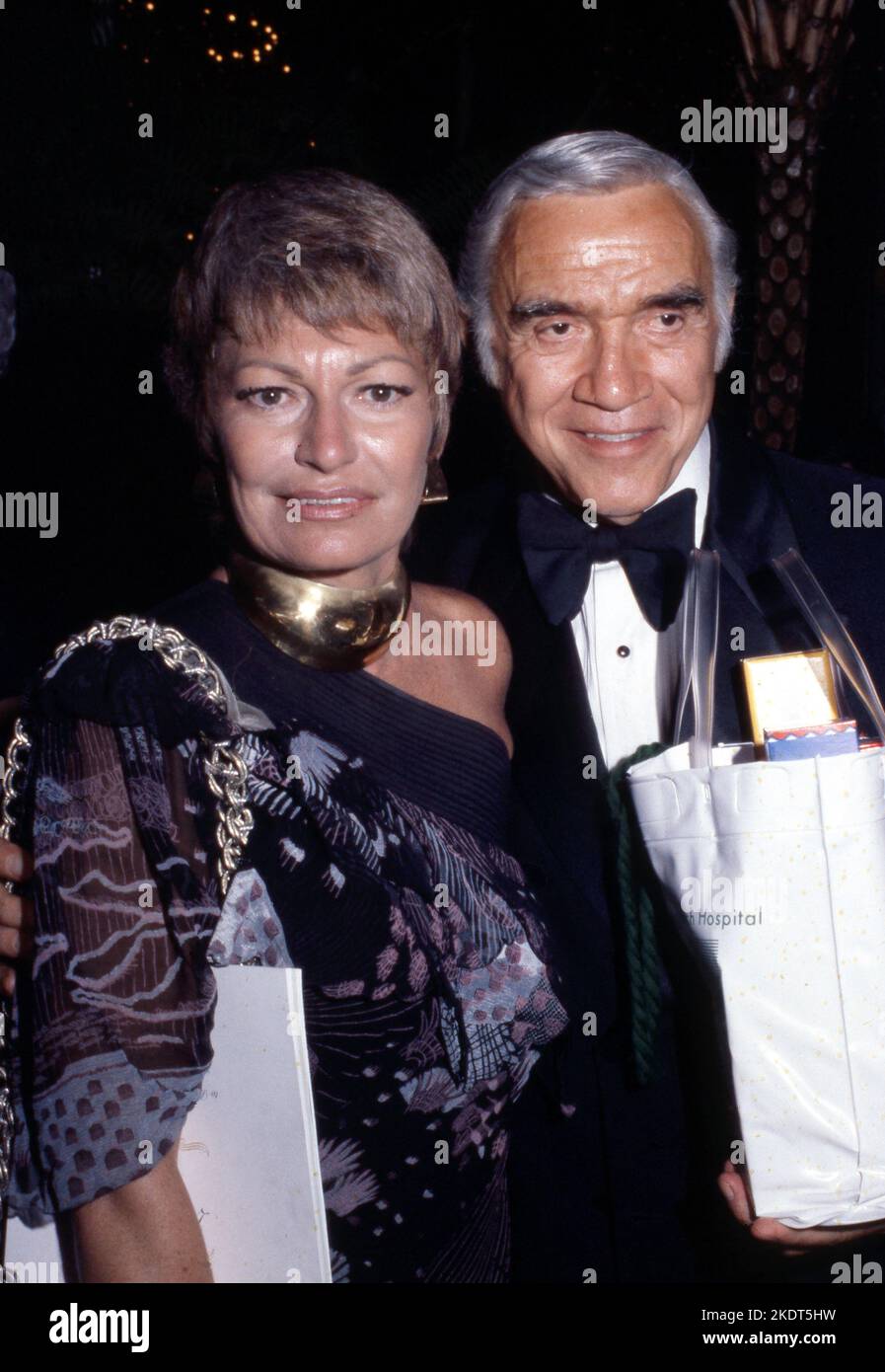 Lorne Greene and Nancy Deale March 1982 Credit: Ralph Dominguez ...