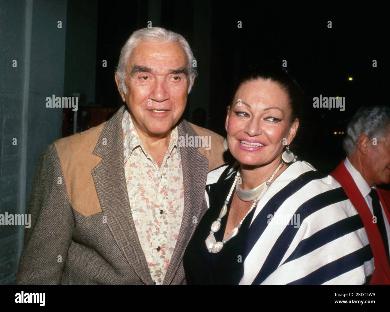 Lorne Greene and Nancy Deale Circa 1980's Credit: Ralph Dominguez ...