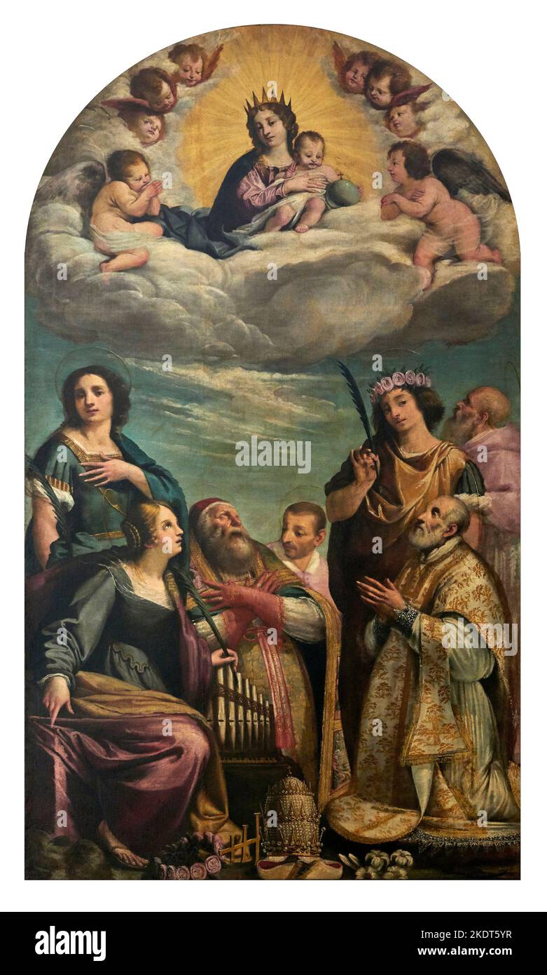 Madonna col Bambino con S. Cecilia, S. Fermo, S. Rustico, S. Gregorio ...