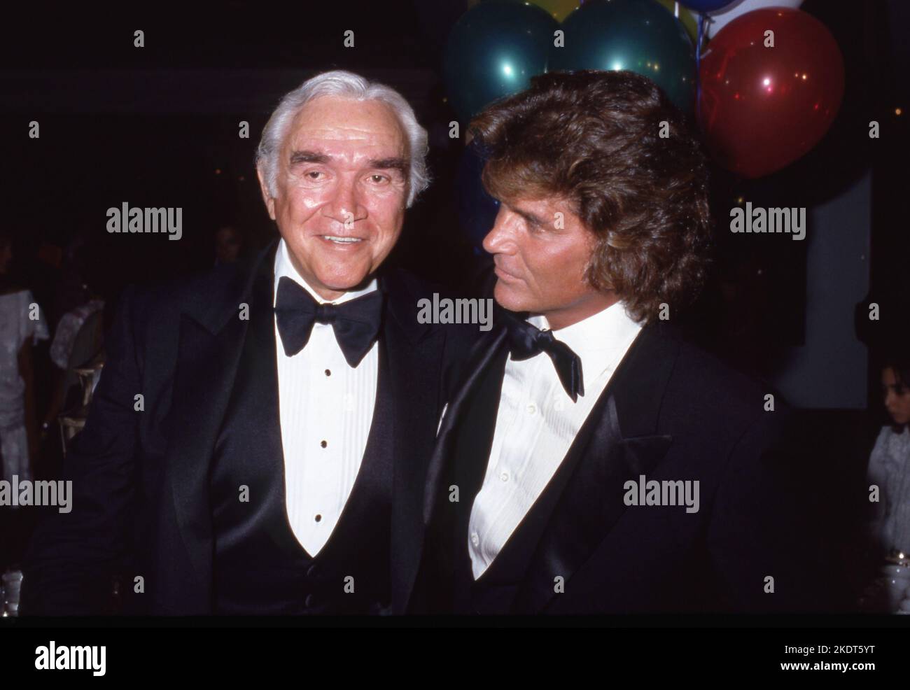 Lorne Greene and Michael Landon at the "Sam's Son" Beverly Hills ...