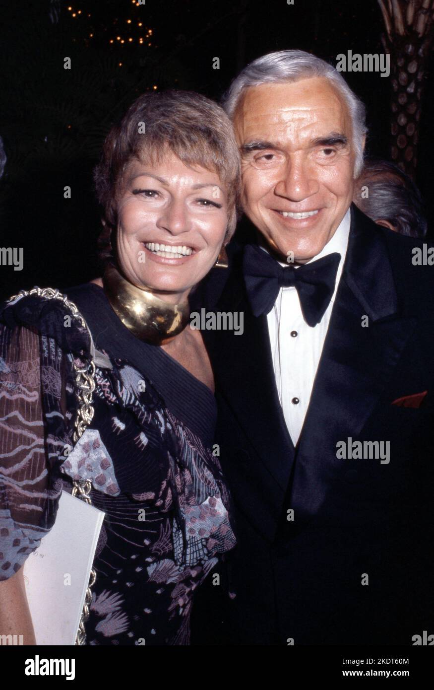 Lorne Greene and Nancy Deale March 1982 Credit: Ralph Dominguez ...