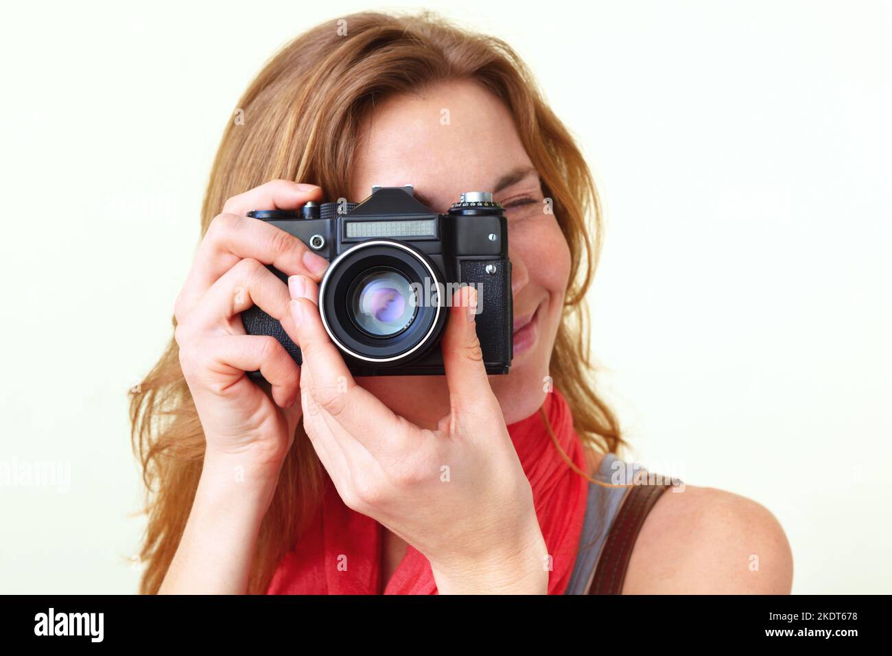 Female photographer camera viewfinder hi-res stock photography and ...