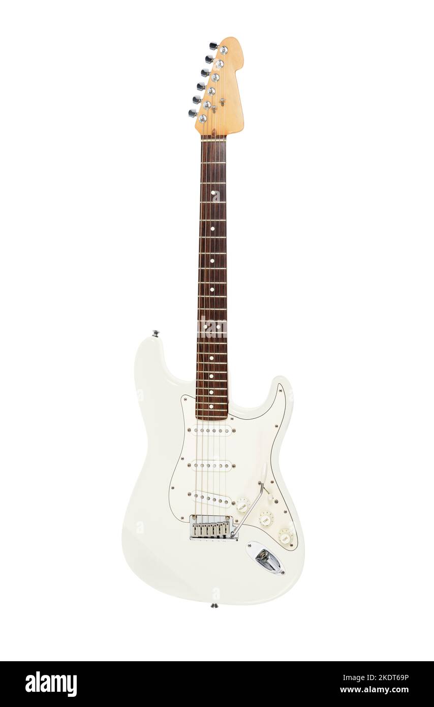 Electric guitar, white background Stock Photo - Alamy