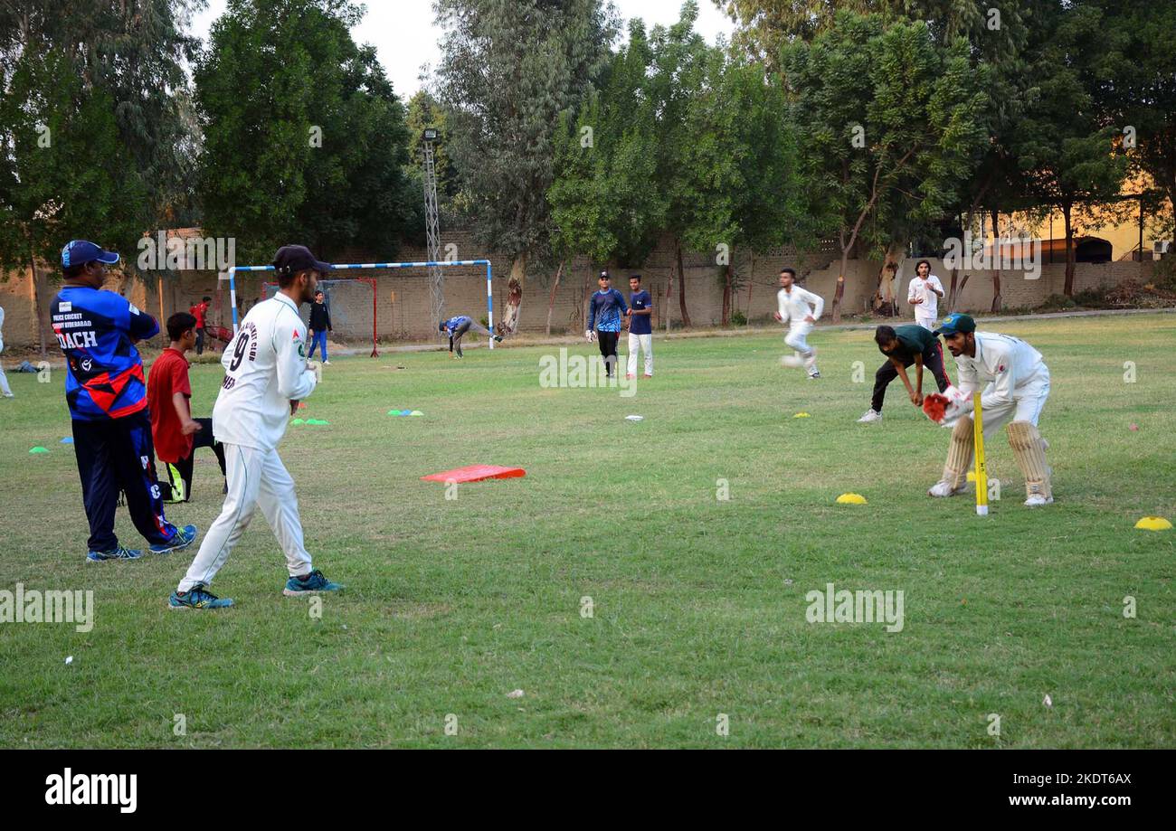 Players are busy in practicing and improving their cricketing skills ...