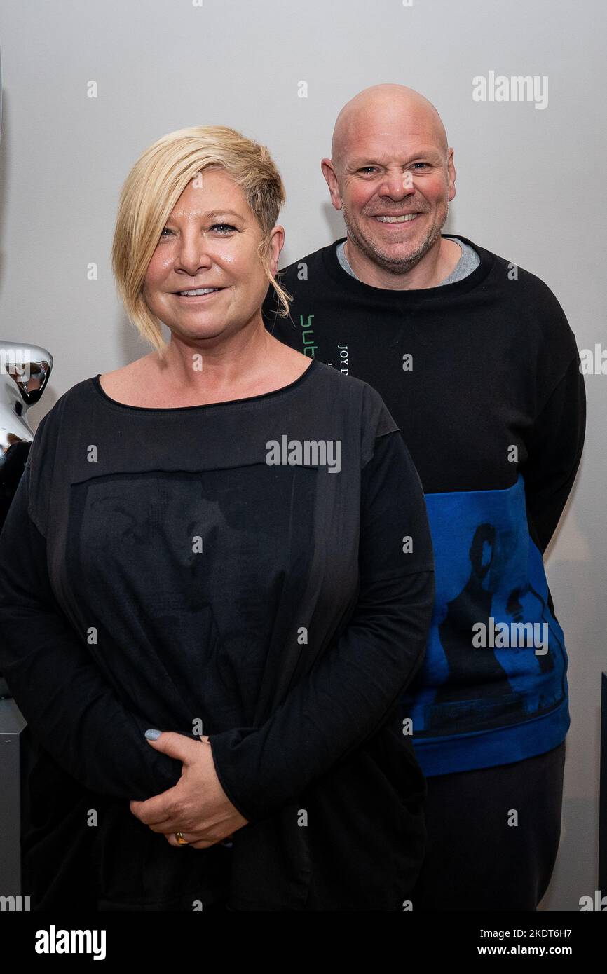 Sculptor Beth Cullen Kerridge, with her husband, chef Tom Kerridge ...