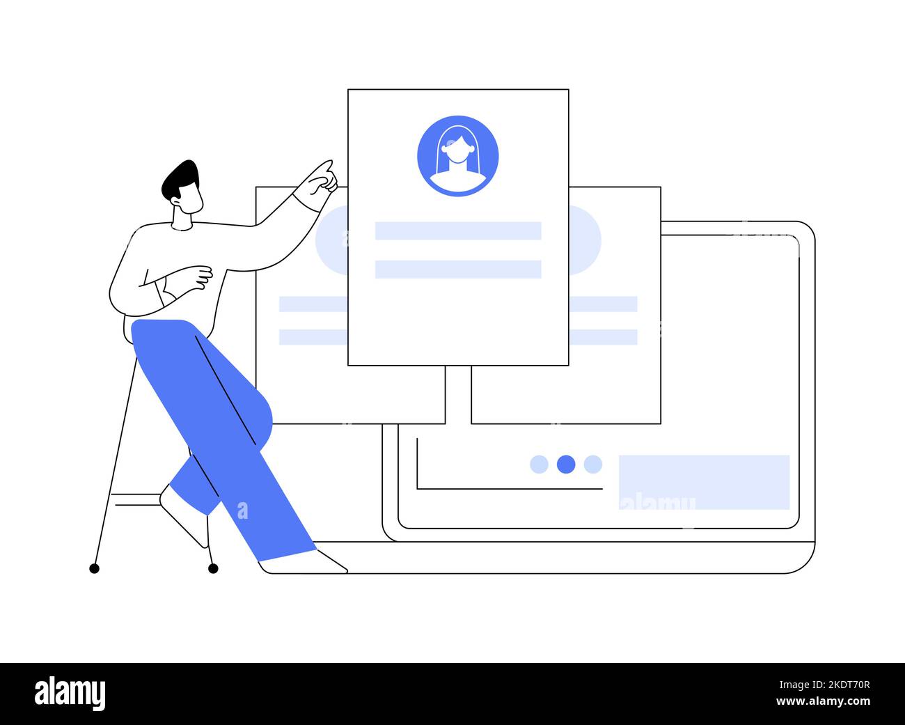 Candidates abstract concept vector illustration Stock Vector Image ...