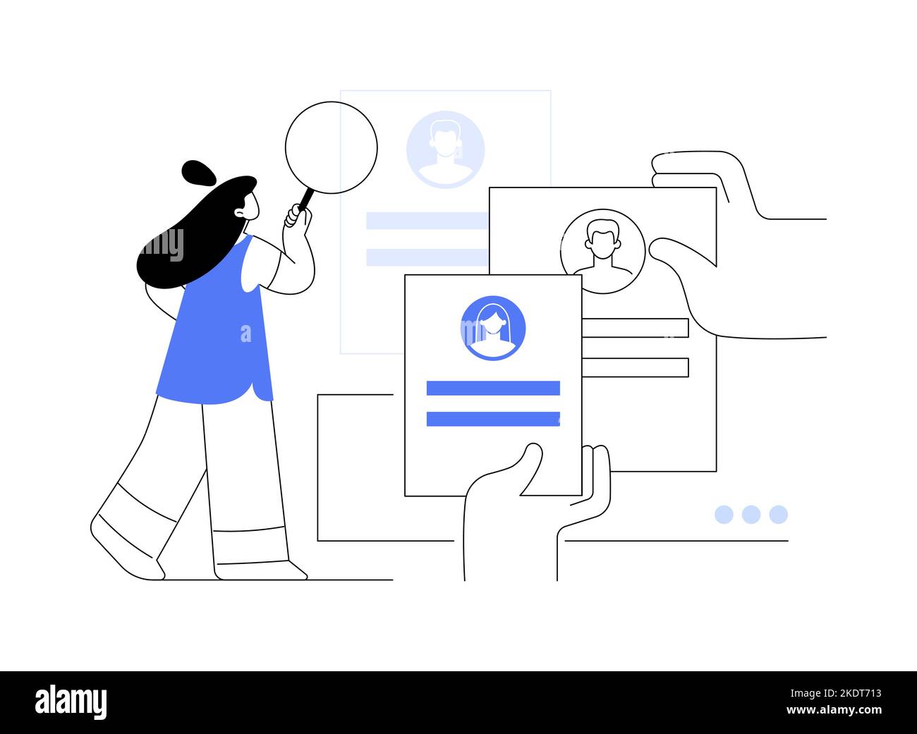 Job seekers abstract concept vector illustration Stock Vector Image ...