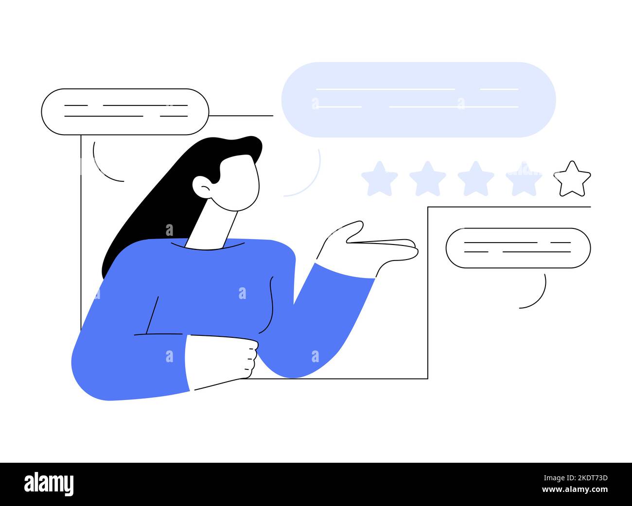 Testimonials abstract concept vector illustration Stock Vector Image ...