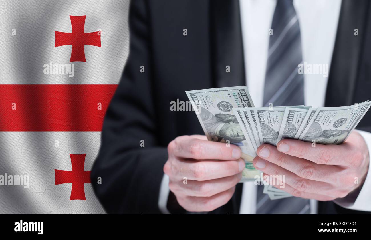 National flag georgia central hi-res stock photography and images - Alamy