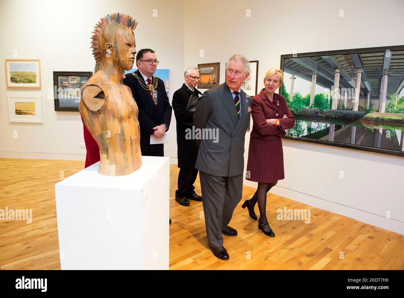 King Charles visiting Hull, UK, in February 2017 when he was Prince of ...