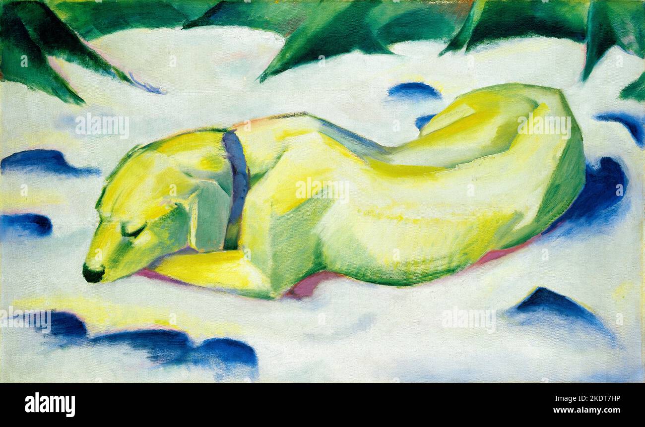 Oil painting dog snow hi-res stock photography and images - Alamy