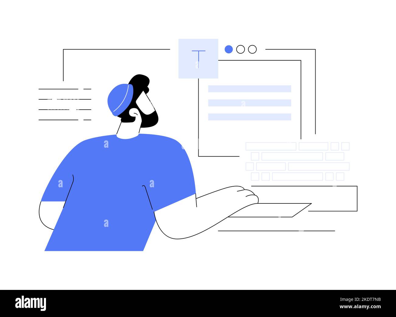 Copywriting abstract concept vector illustration Stock Vector Image ...