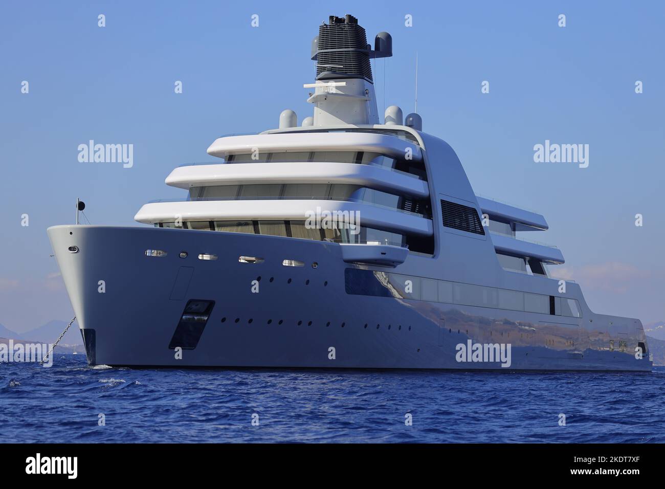 Bodrum, Turkey, 05 November 2022: The giant superyacht Solaris, owned ...