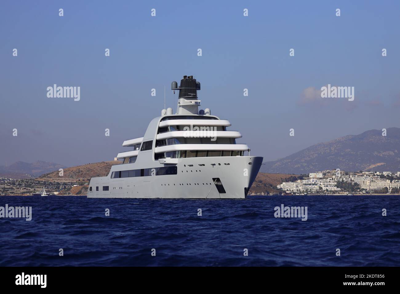 Bodrum, Turkey, 05 November 2022: The giant superyacht Solaris, owned ...