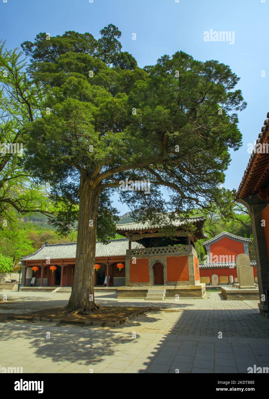Lingyan temple nine mountain Stock Photo - Alamy